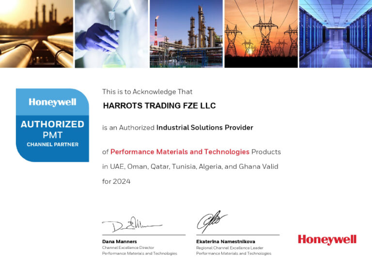 CERTIFICATES – Harrots